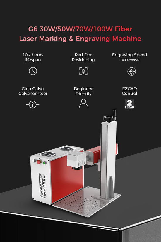 G6 Split 30W/50W/70W/100W Fiber Laser Marking & Engraving Machine ...