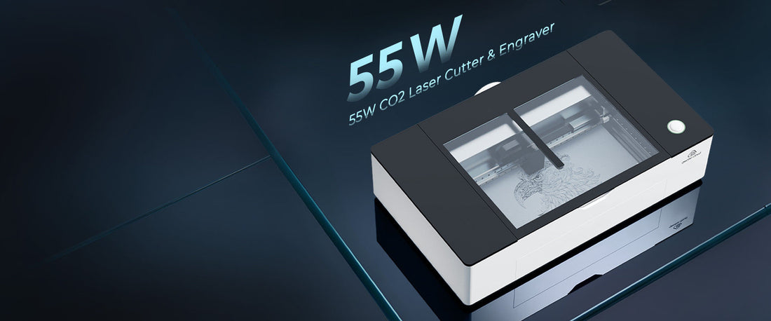 Gweike Cloud Laser Cutter & Engraver with Rotary CO2 (50W) Pro II ...