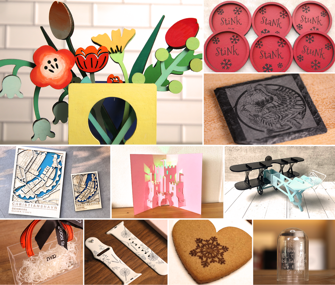 Gweike Cloud Laser Cutter & Engraver with Rotary CO2 (50W) Pro II ...